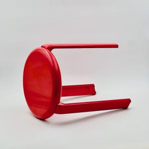 80s Vintage Stool ‘trix’ in Red - Minimalistic Seating Solutions for ...
