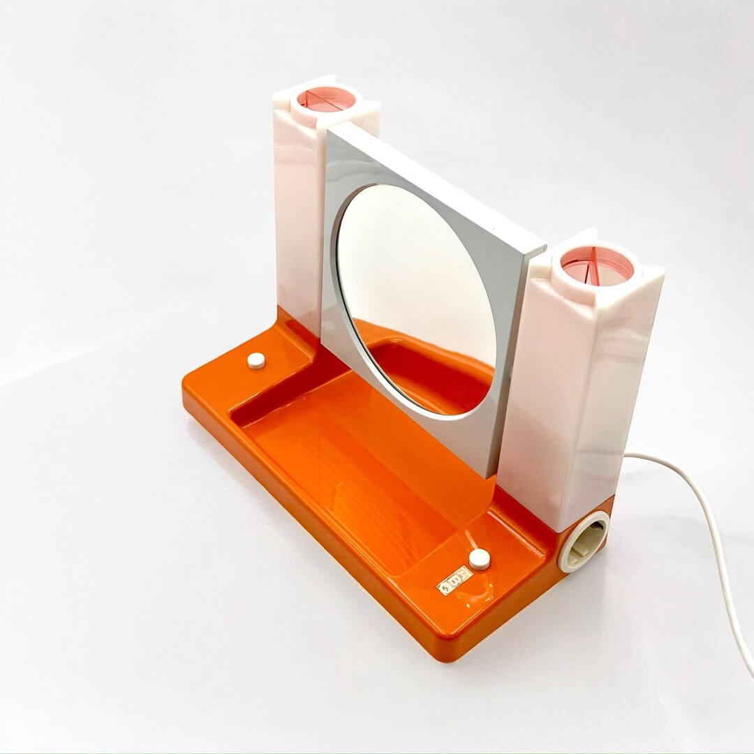 Space Age Vanity Set With Dual Mirror and Lights - 1970s Design ...