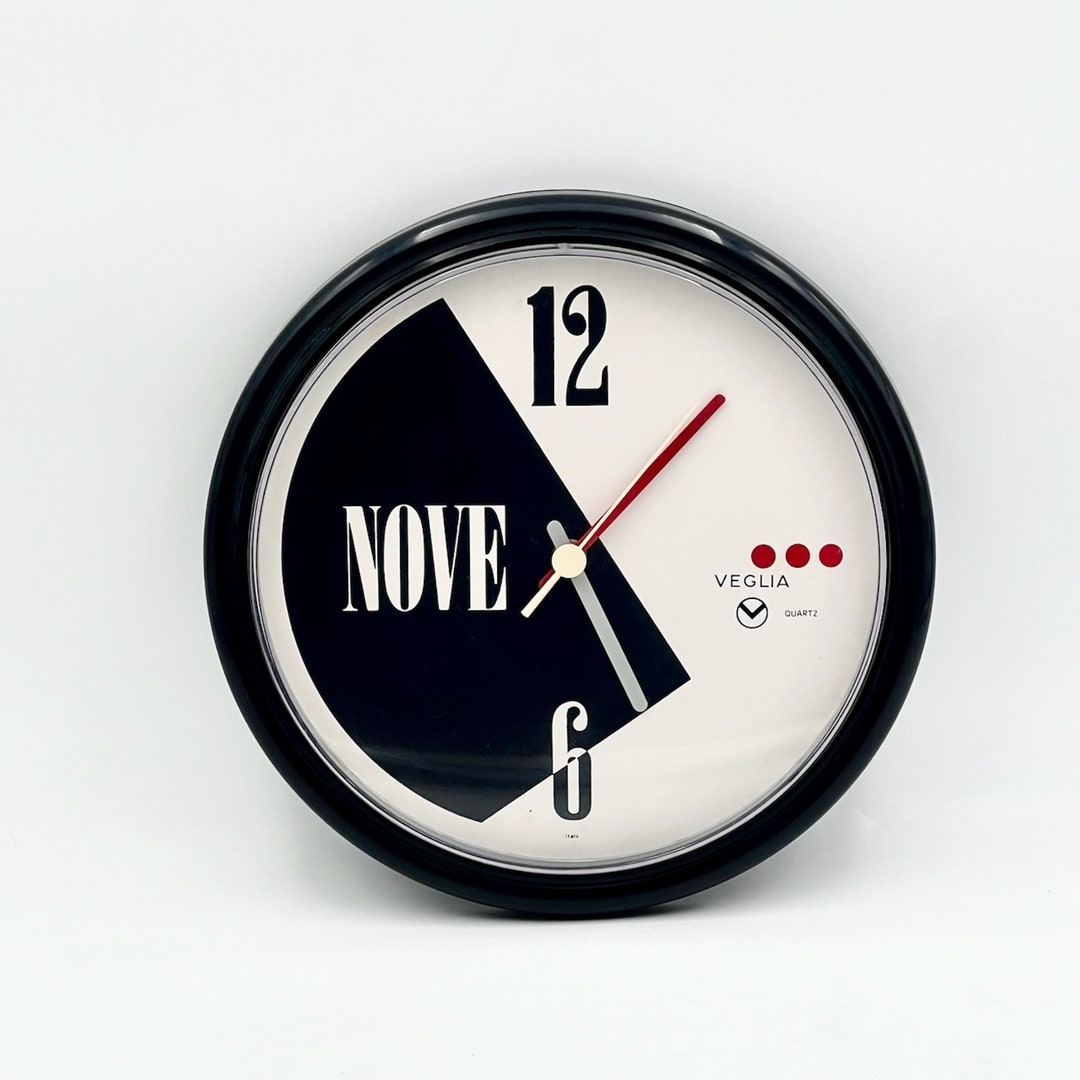 Veglia Borletti Milano Wall Clock: 1980s Italian Design - Etsy