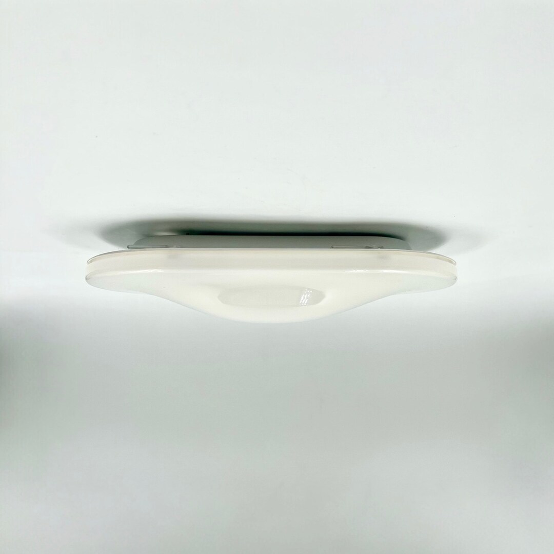 Space Age Iguzzini UFO Wall / Ceiling Lamp in White Acrylic Made in ...