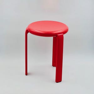 80s Vintage Stool ‘trix’ in Red - Minimalistic Seating Solutions for ...