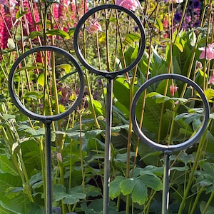 Decorative Plant Supports/set of 3 / Garden Art /handmade Gift/rusty ...