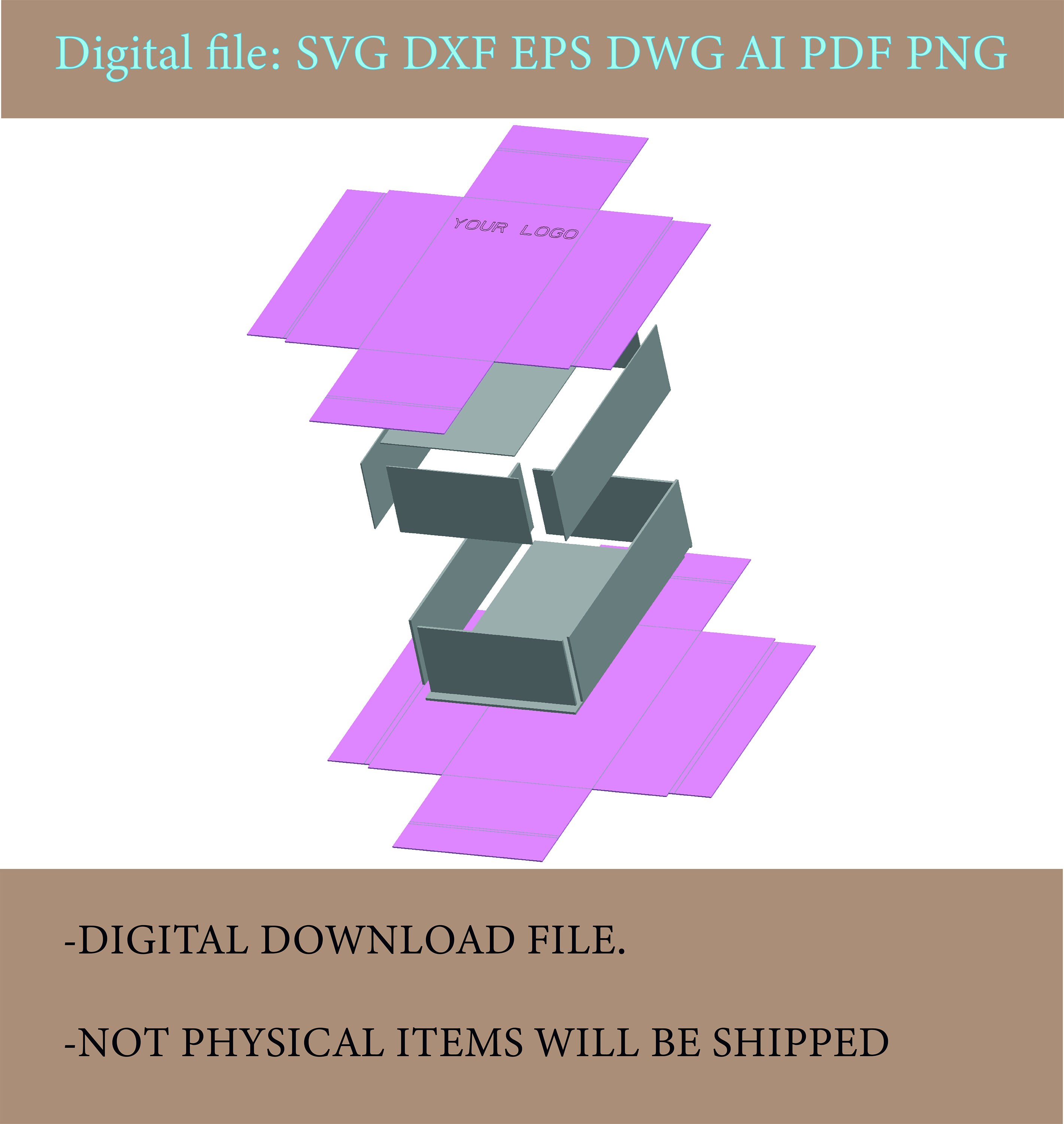 Classic Box Template SVG, Gift Box SVG, Party Favor Box SVG, Wedding ...