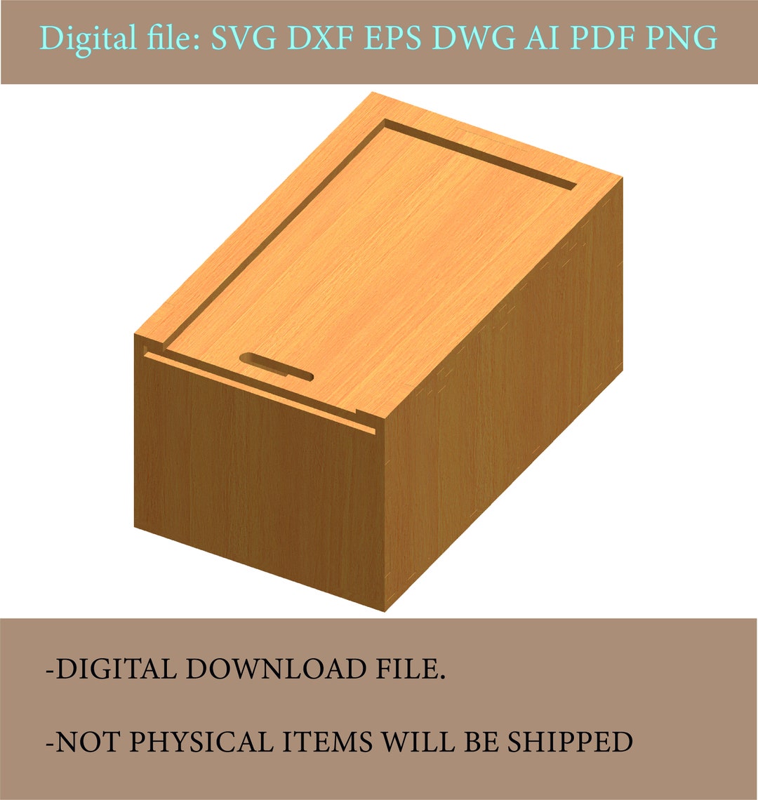 Laser-cut Wooden Storage Box Files, Vector Files, Stackable Design ...