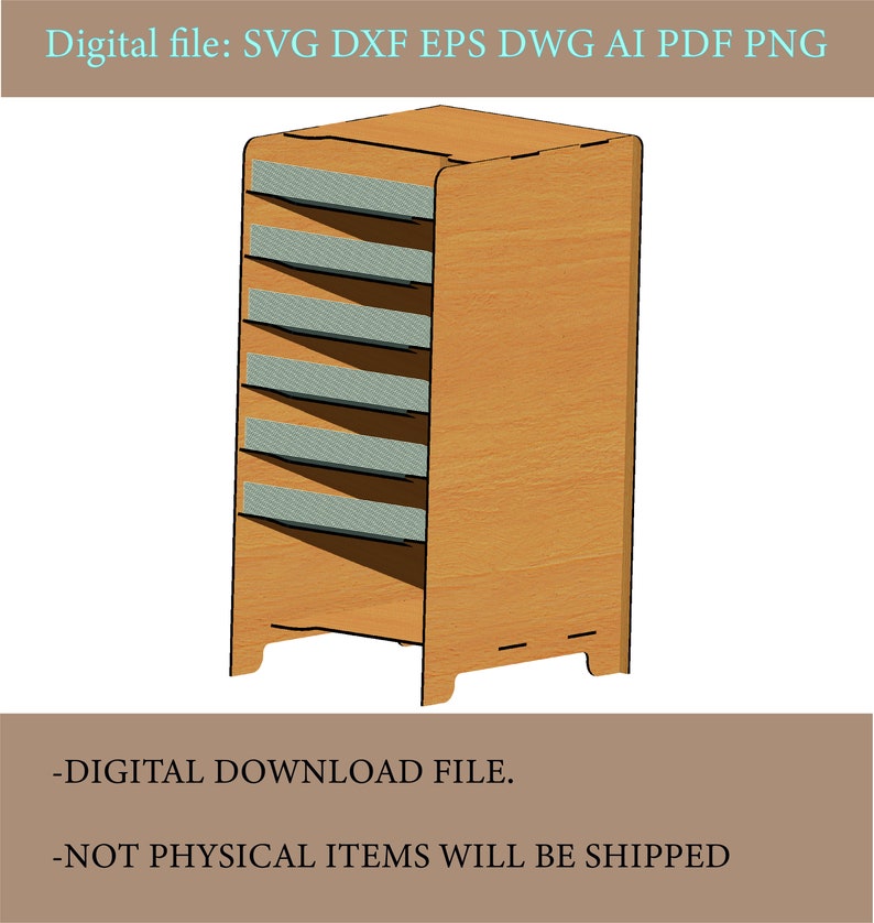 A4 Paper Storage Box Template, Svg Dxf File for Laser Cutting, Office ...