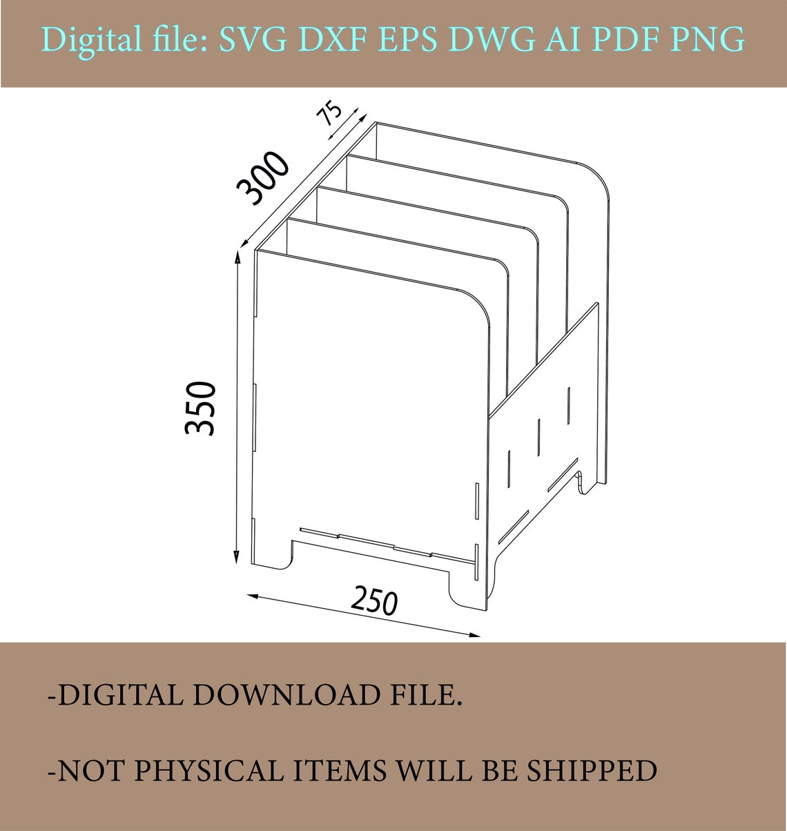 A4 Paper Storage Box Svg Template, Box Svg, Storage Box Svg, Vector ...