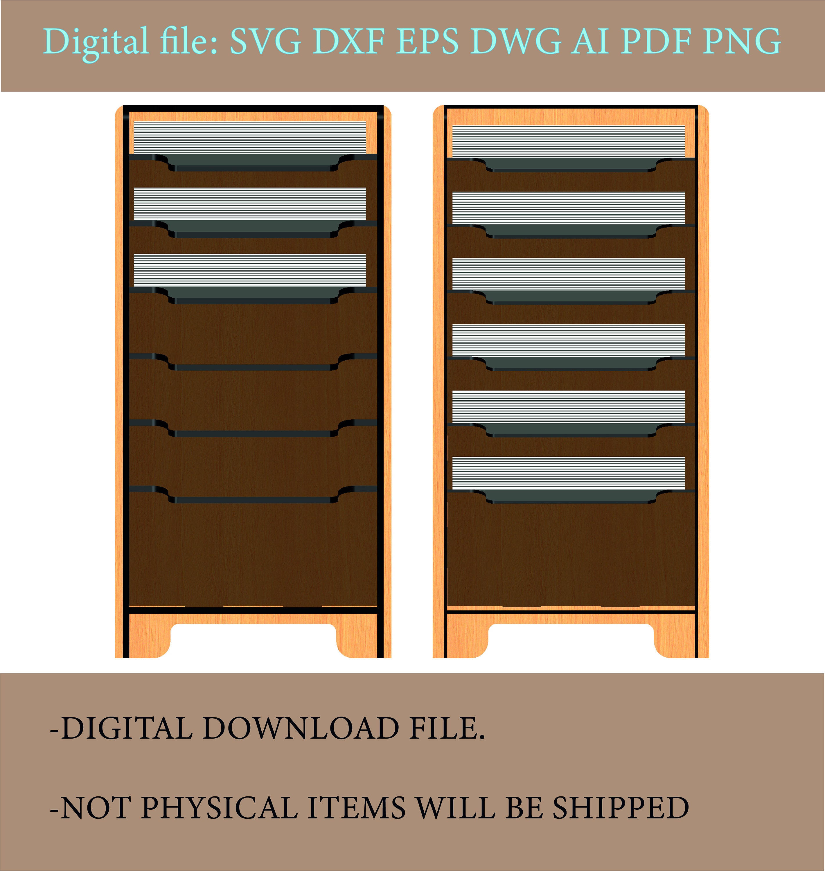 A4 Paper Storage Box Template, Svg Dxf File for Laser Cutting, Office ...