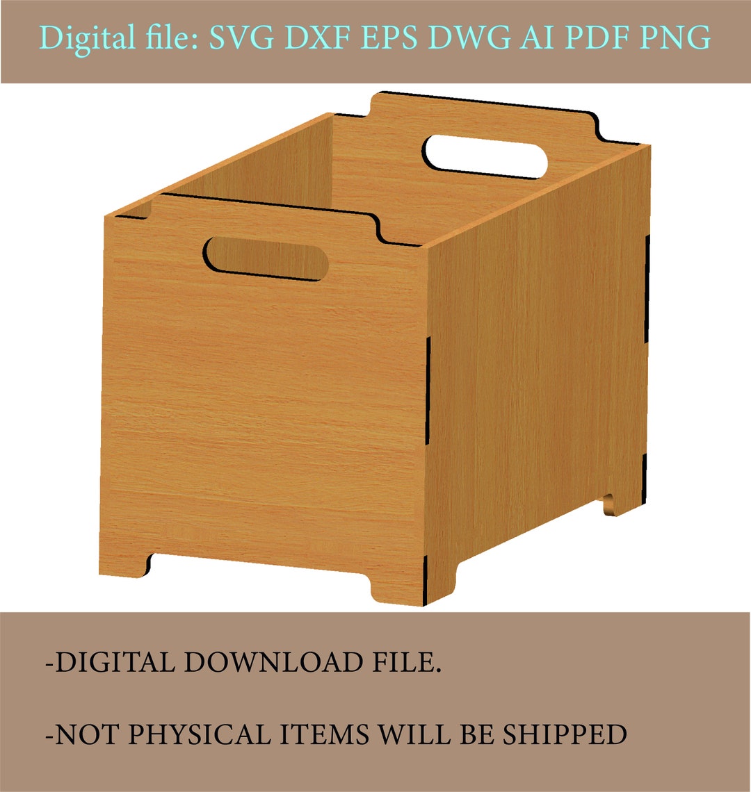 Laser Cut Wooden Box, Laser Cut Storage Box, Wooden Box Template, Box ...