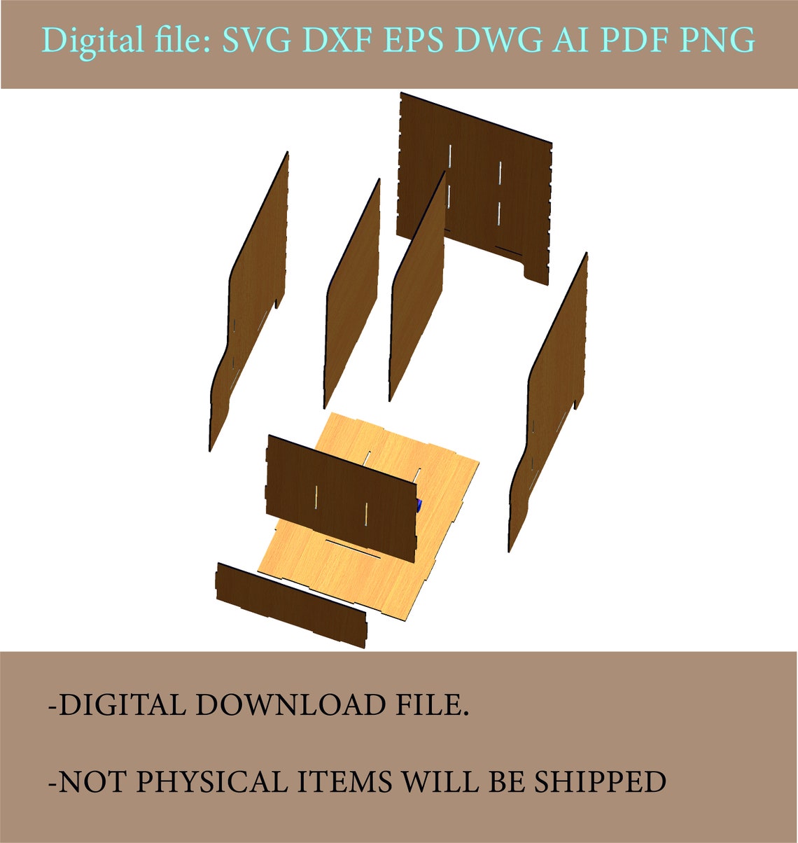 Laser Cut Stackable Storage Box Files, Laser Cut Wooden Box, Vector ...