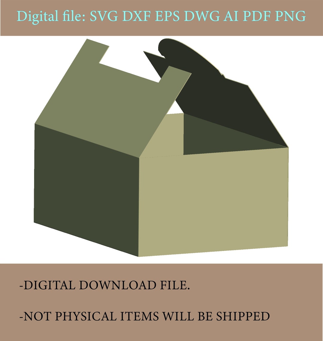 Packaging Box Template, Cutting Svg File, Cutting Vector File ...