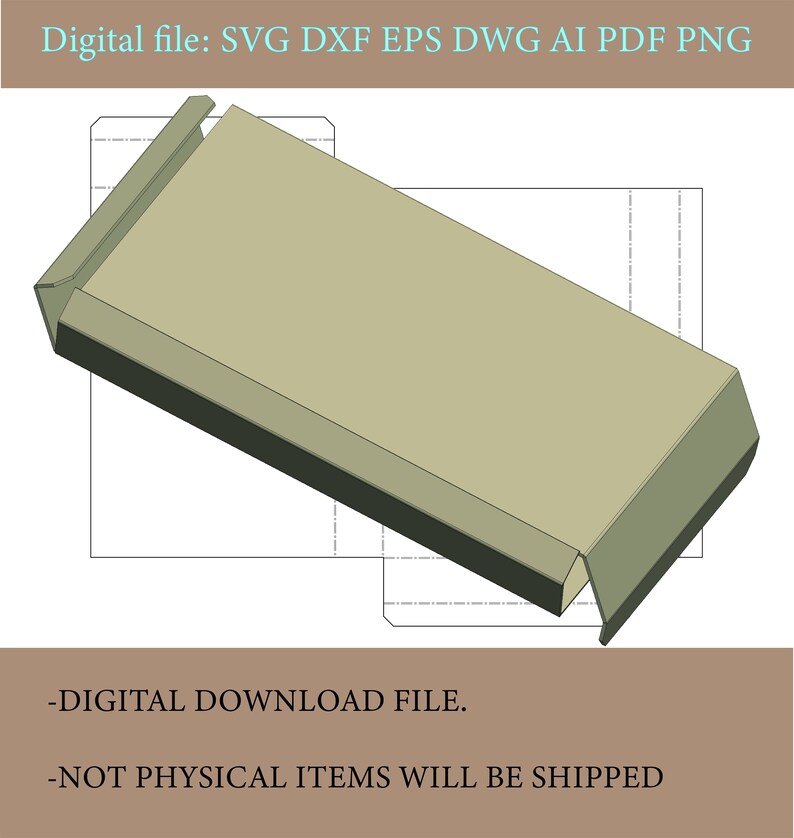 Box Template Svg, Packaging Template Svg for Cutting, Box Svg for ...