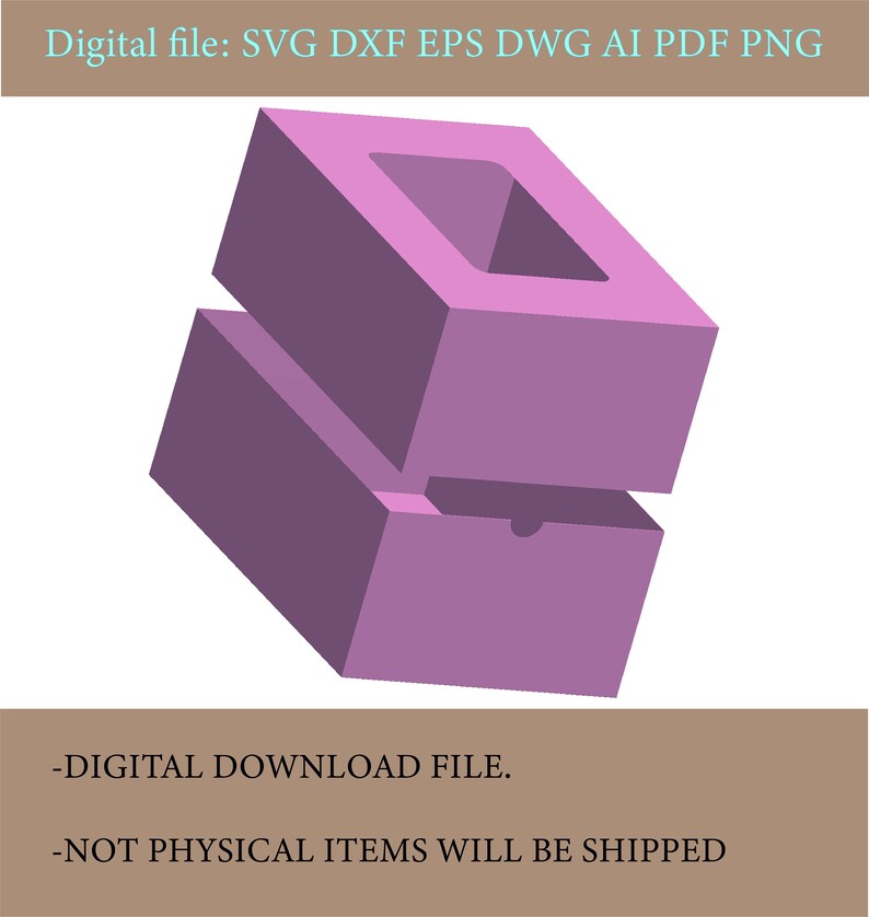 Classic Box Template SVG, Gift Box SVG, Party Favor Box SVG, Wedding ...