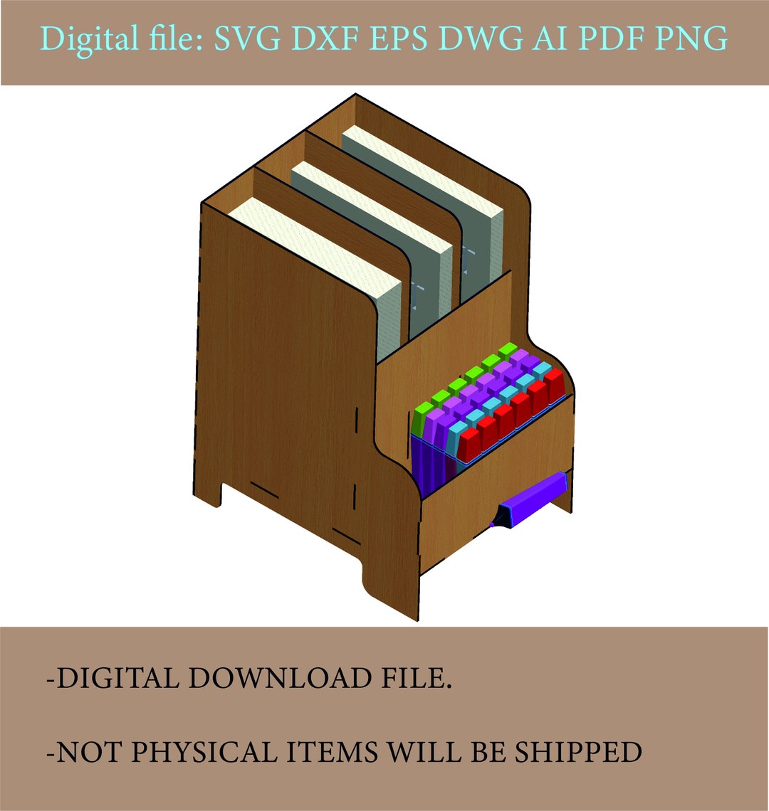 Laser Cut Stackable Storage Box Files, Laser Cut Wooden Box, Vector ...