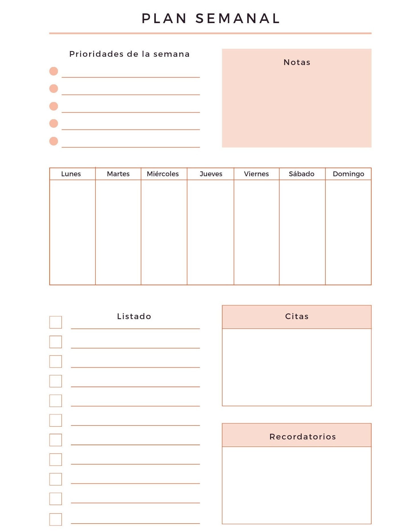 Printable,instant Download,selfcare,spanish,planner,digital Prints ...