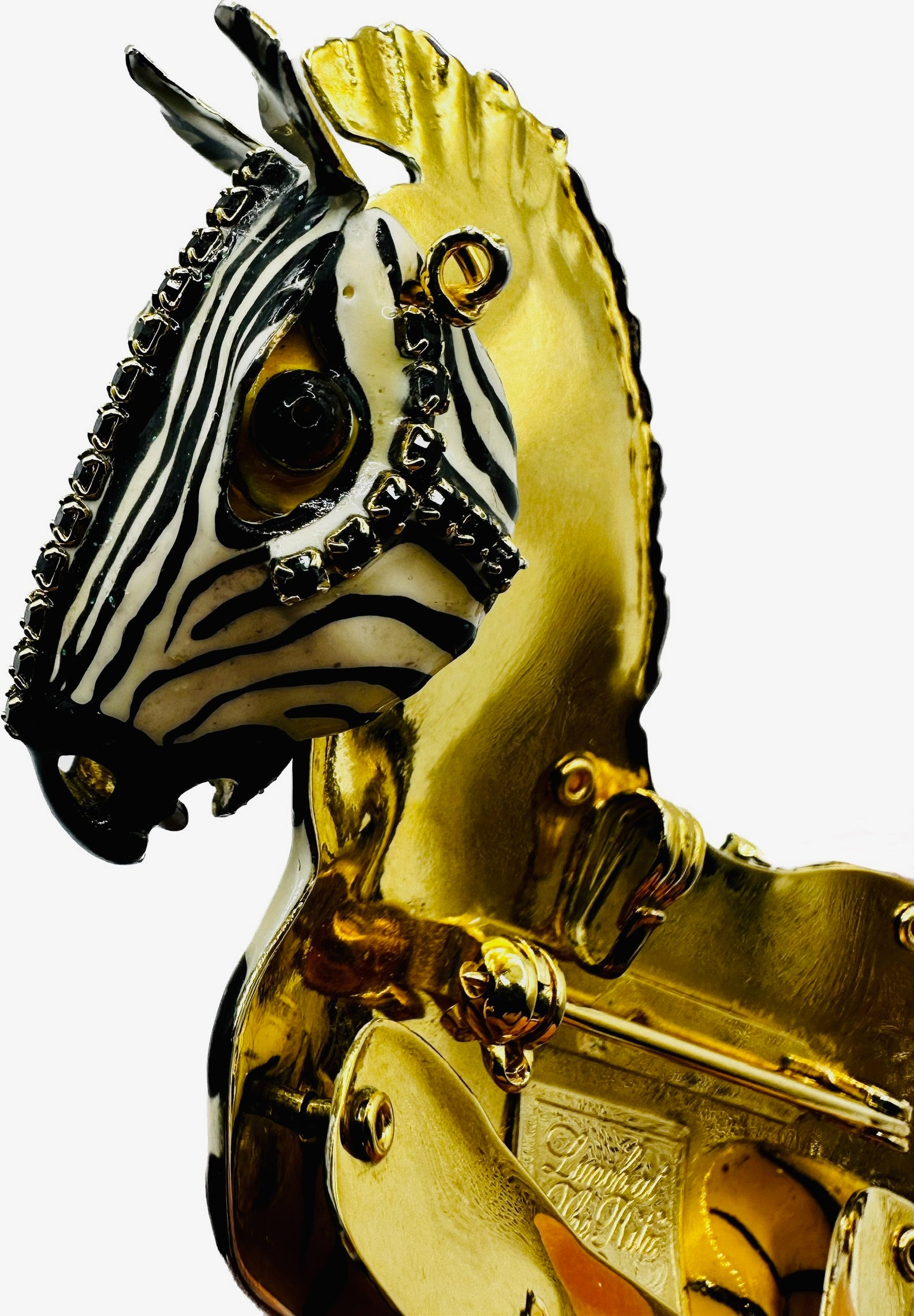 Lunch at the Ritz RARE Zany Black Zebra Brooch - Etsy