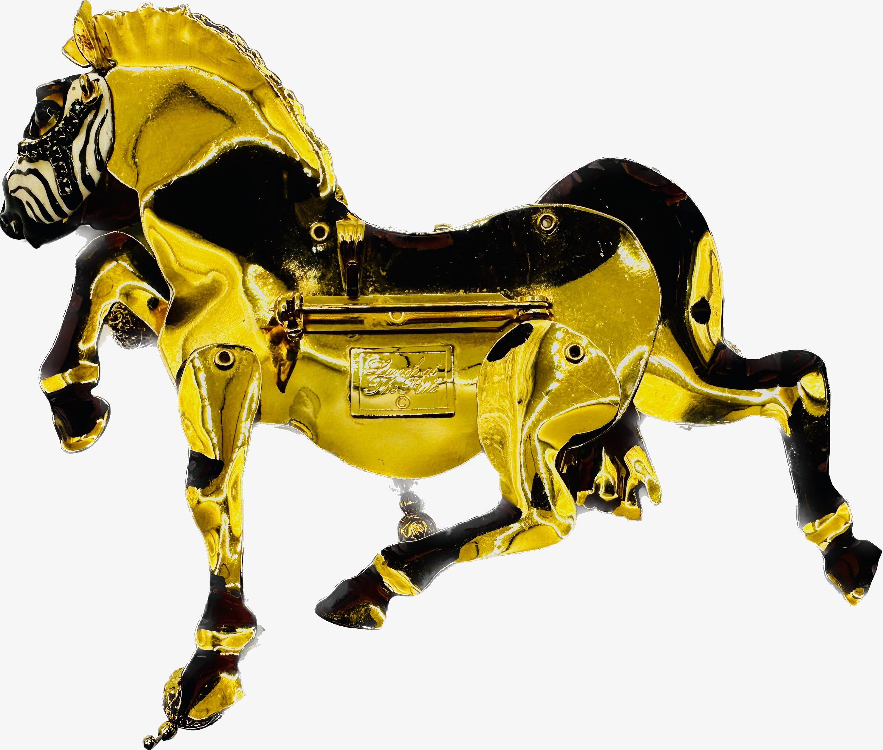 Lunch at the Ritz RARE Zany Black Zebra Brooch - Etsy