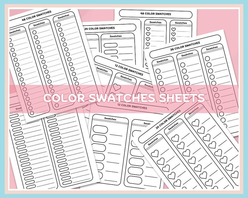 Printable Color Swatch Sheets – Printable Templates for Drawing ...