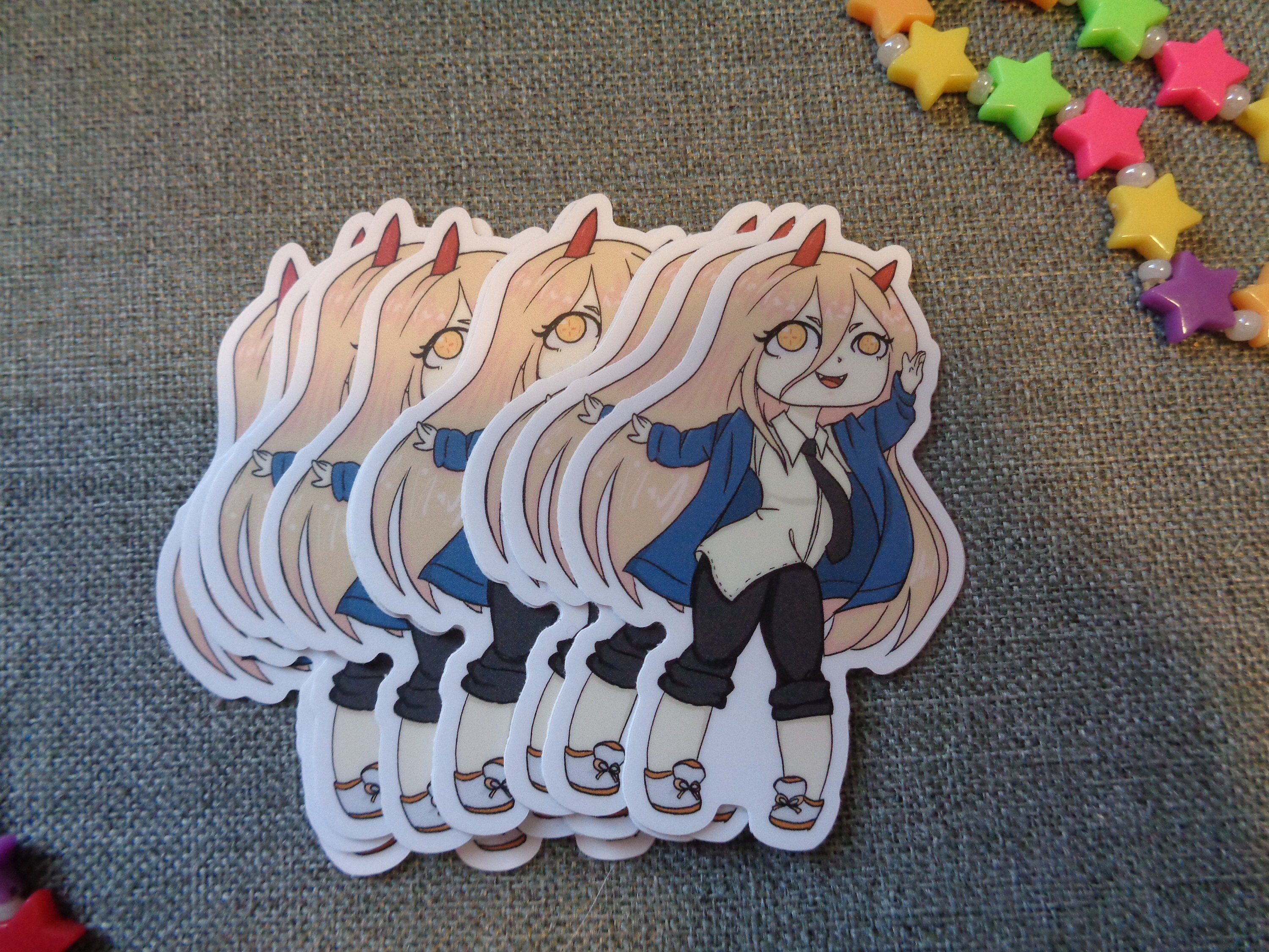 Chibi Power Chainsaw Man Vinyl Sticker 3in - Etsy Australia