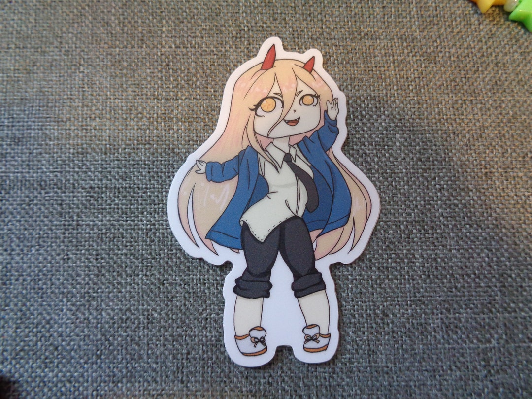 Chibi Power Chainsaw Man Vinyl Sticker 3in - Etsy