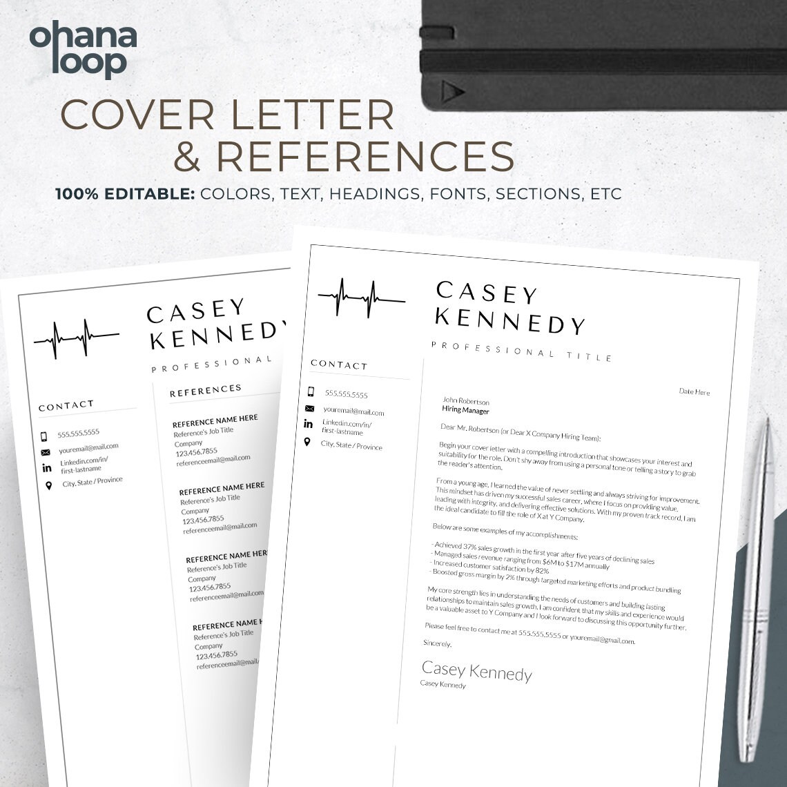 Nursing Resume Template for Google Docs, Word & Pages Registered Nurse ...