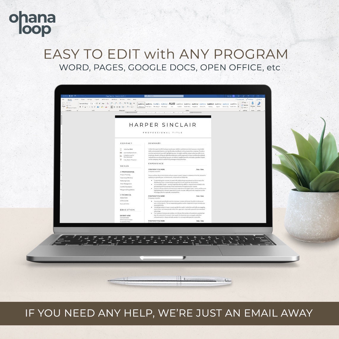 FBI and Department of Homeland Security Resume Template - Etsy