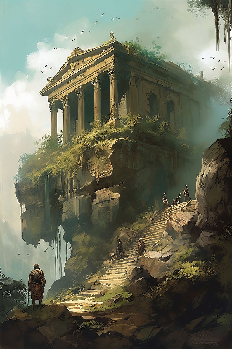 Greek Mythology Watercolor Digital Art JPG - Etsy