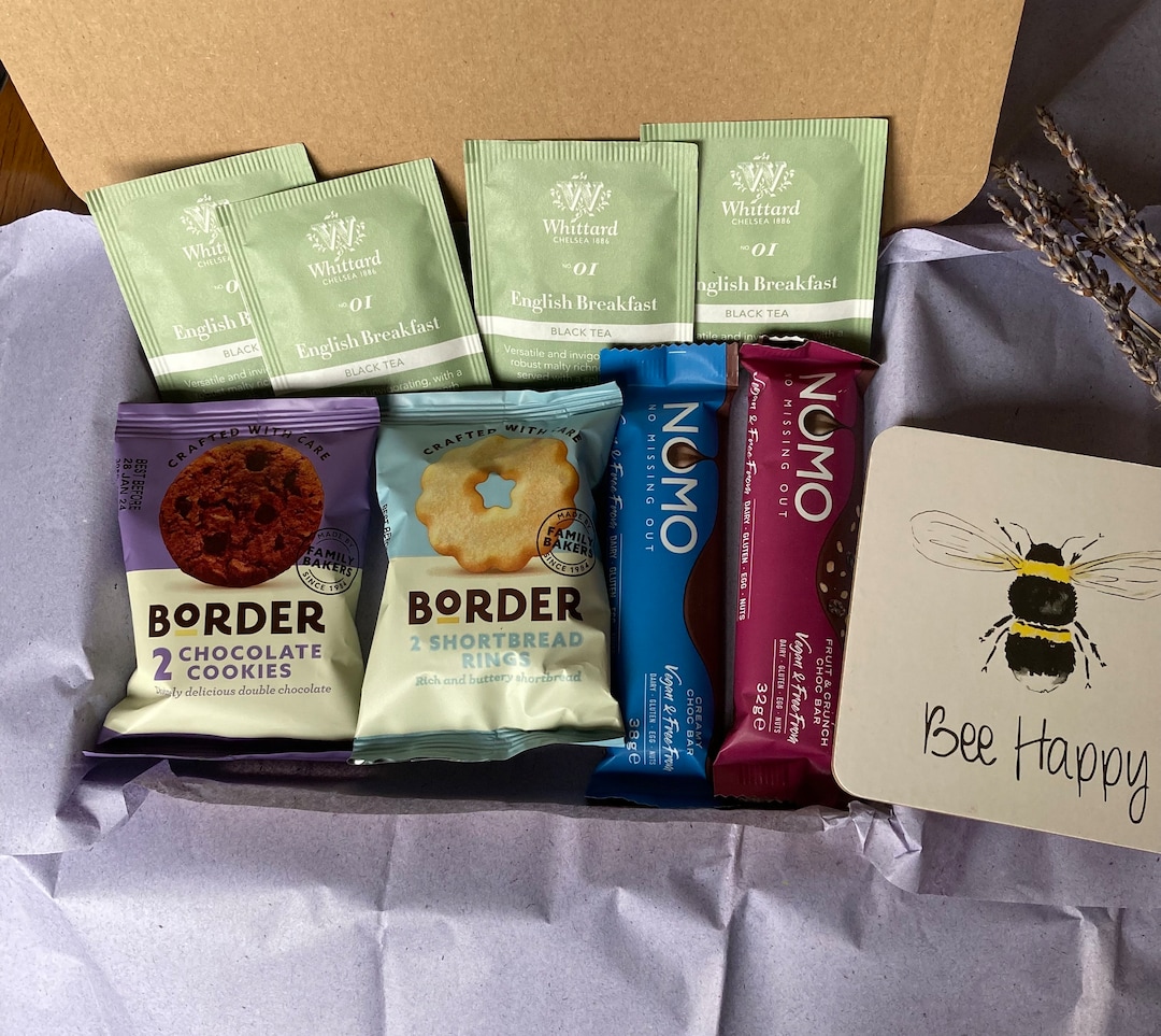 Tea Biscuits Chocolate Gift Box Personalised Message Letterbox Birthday ...