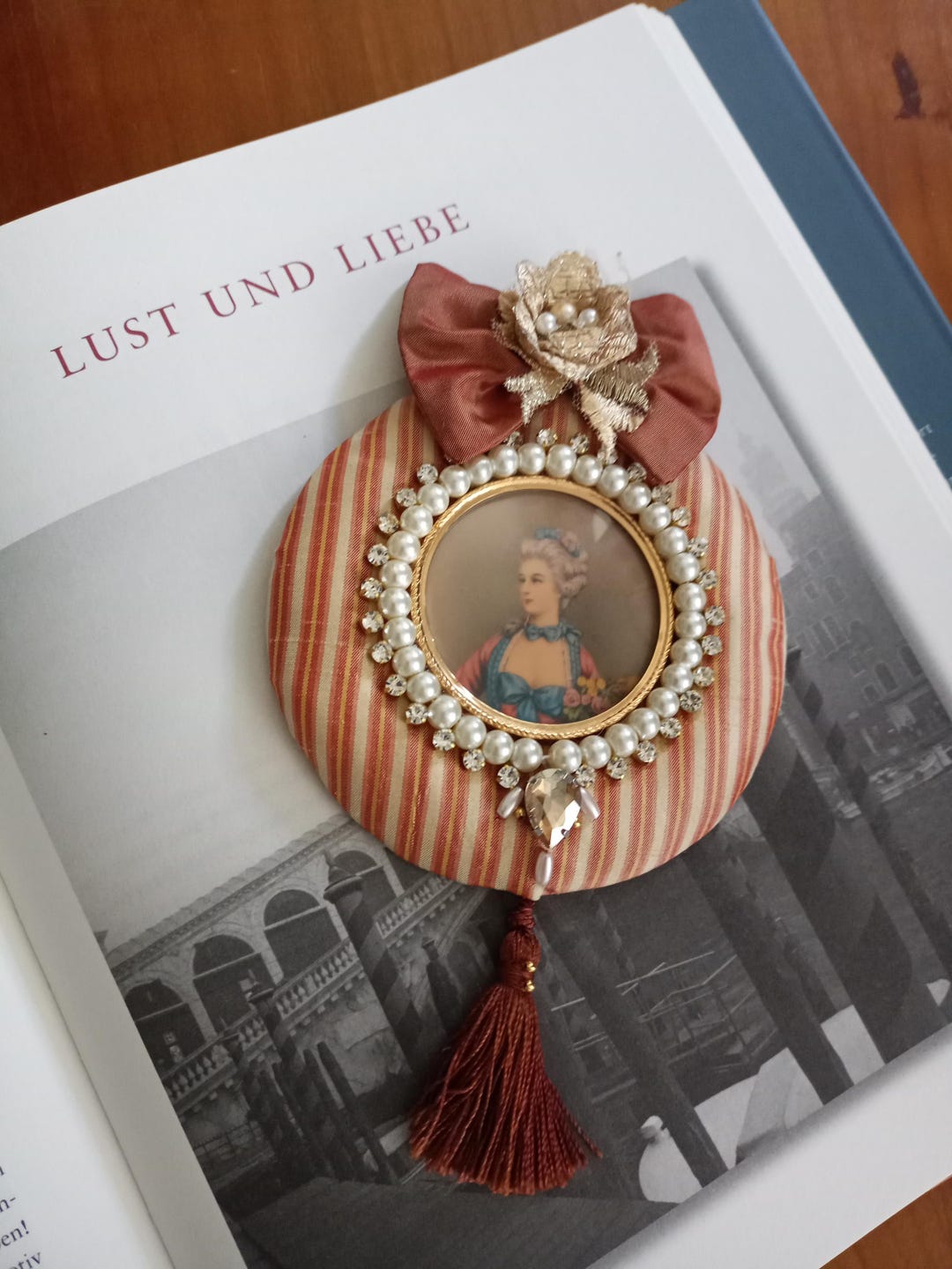Rococo Miniature Portrait Gallantry Boudoir Small Picture Gift Venice ...