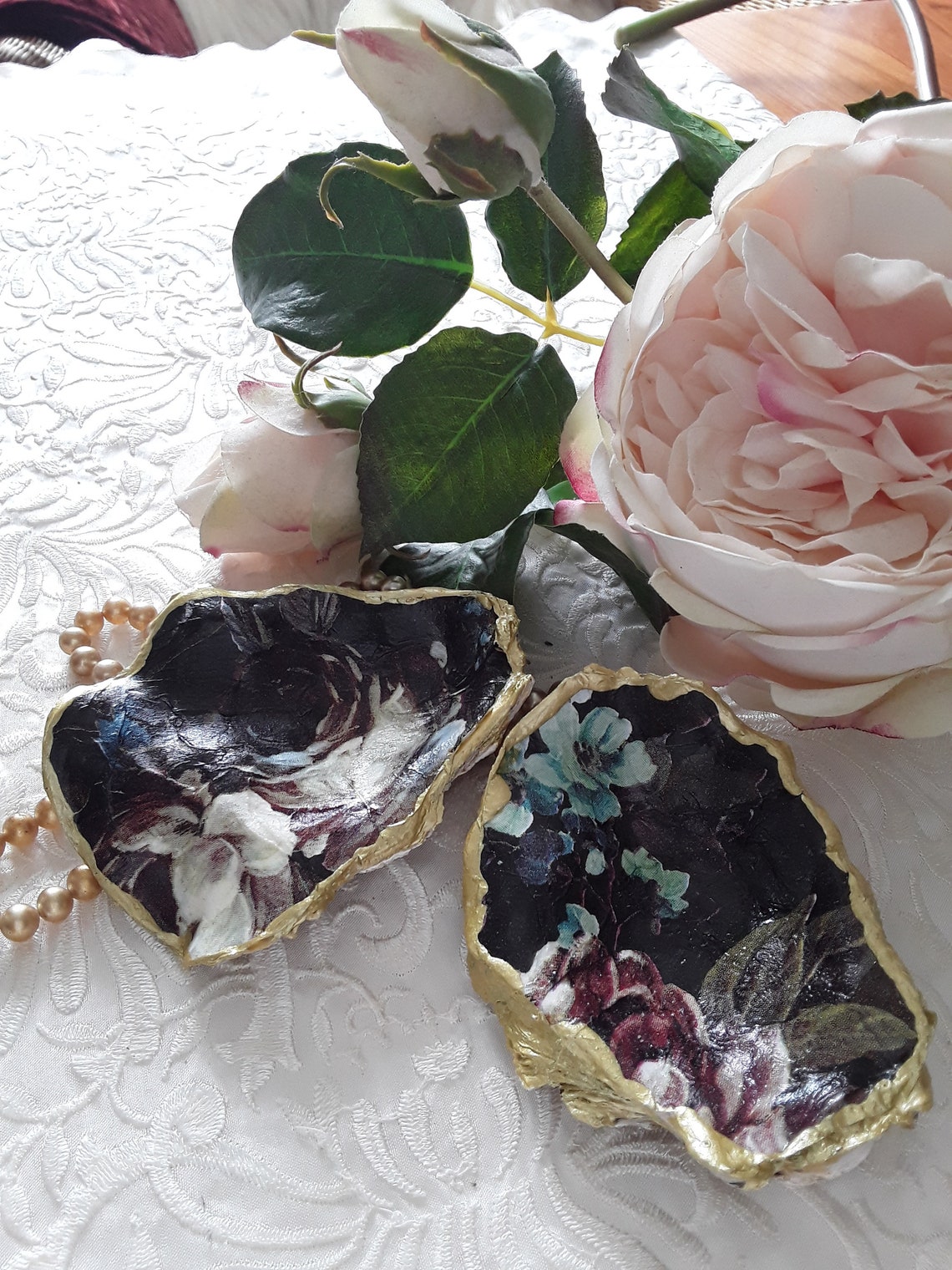 Oyster Ring Shell Duo - Etsy