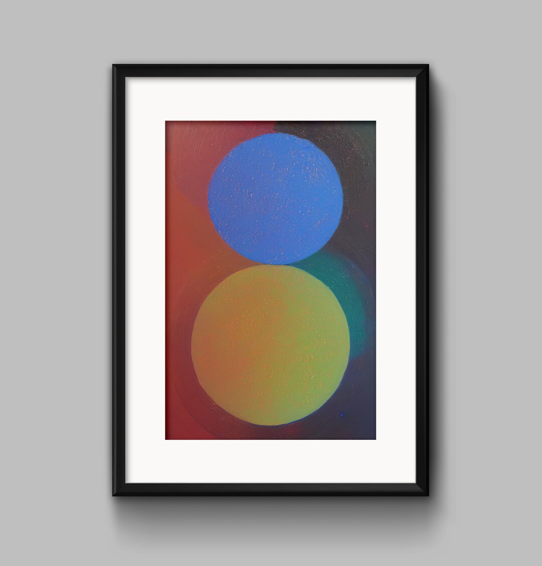 Geometric Circles | Oil Painting | Circles Painting | Circles Print ...