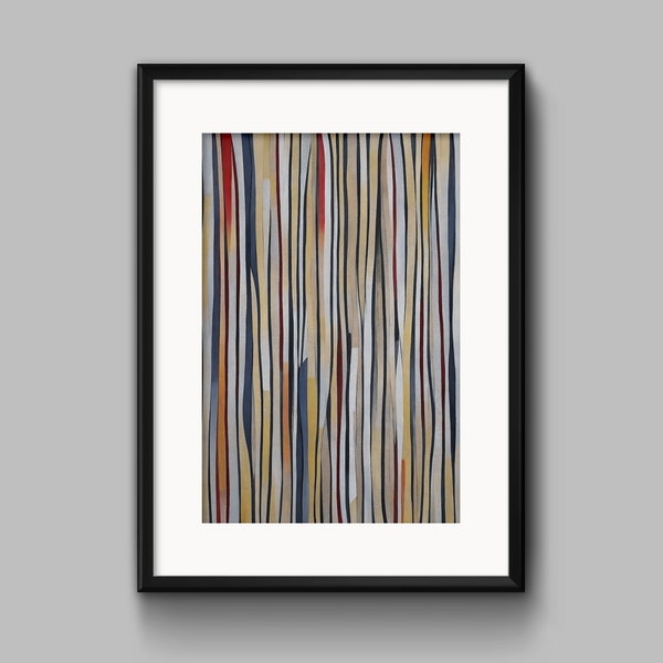 Linear Painting - Etsy
