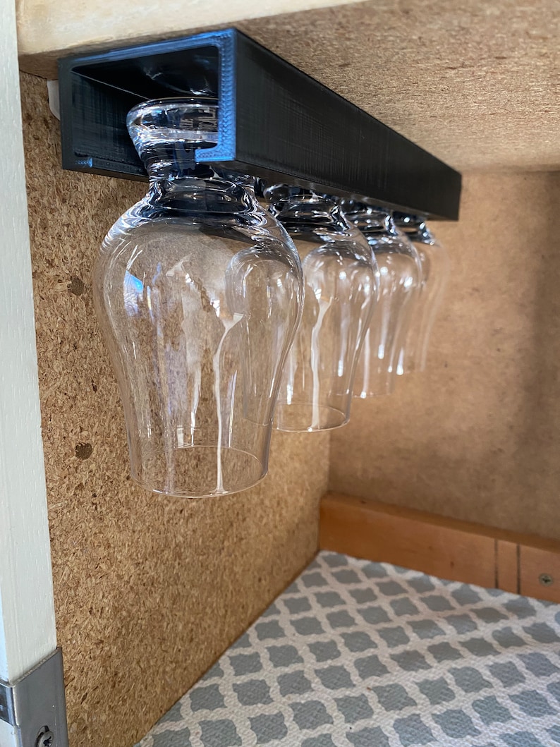 Glencairn Glass Rack Kitchen Storage Cabinet Cupboard Organizer Whiskey ...