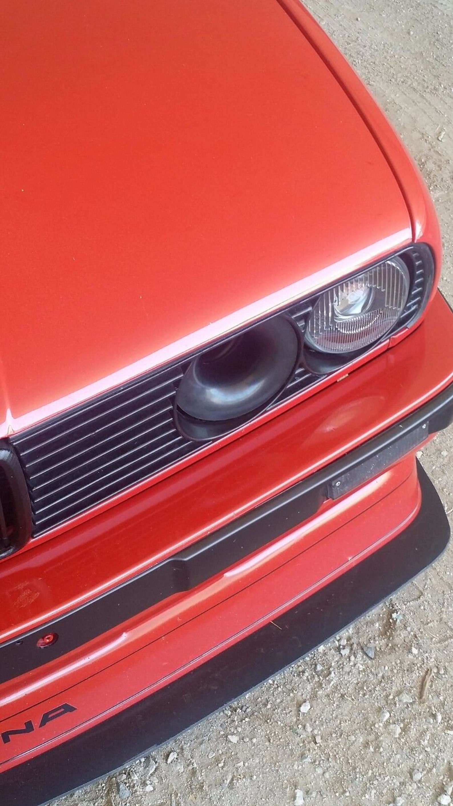 82-91 E30 Bmw Intake Air Duct Air Scoop Cold Air Inlet 3D Headlight ...