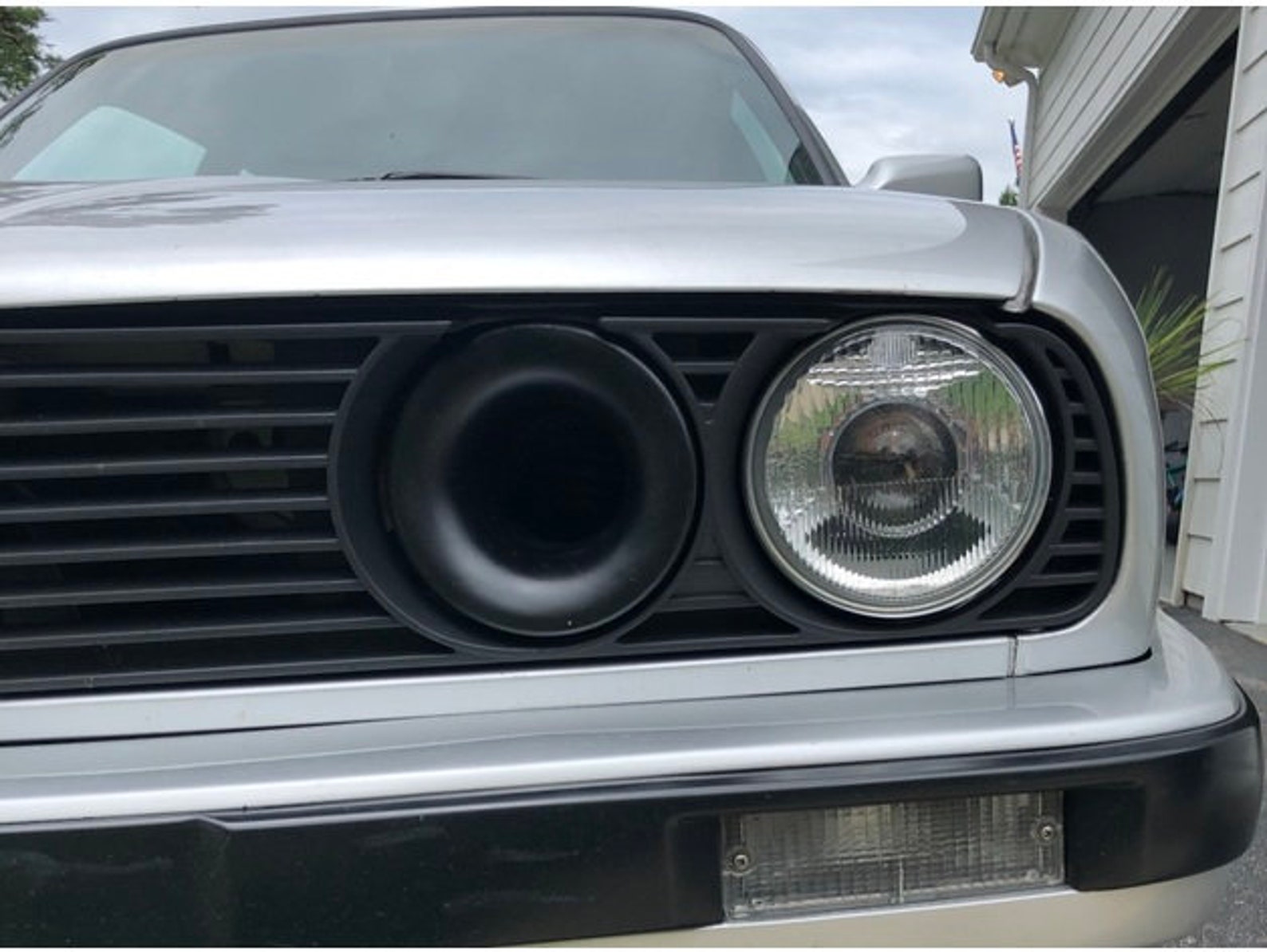 82-91 E30 Bmw Intake Air Duct Air Scoop Cold Air Inlet 3D Headlight ...