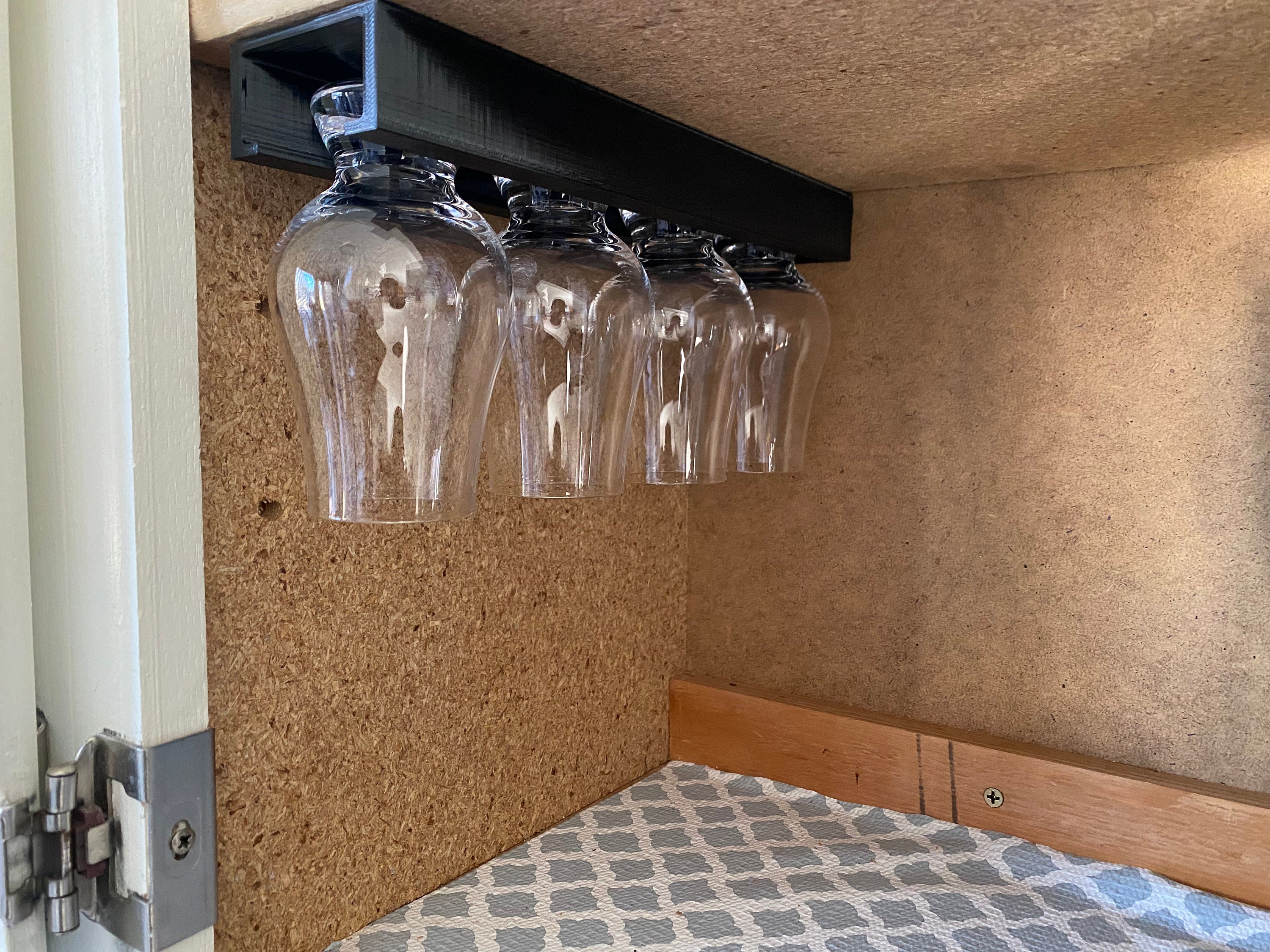 Glencairn Glass Rack Kitchen Storage Cabinet Cupboard Organizer Whiskey ...