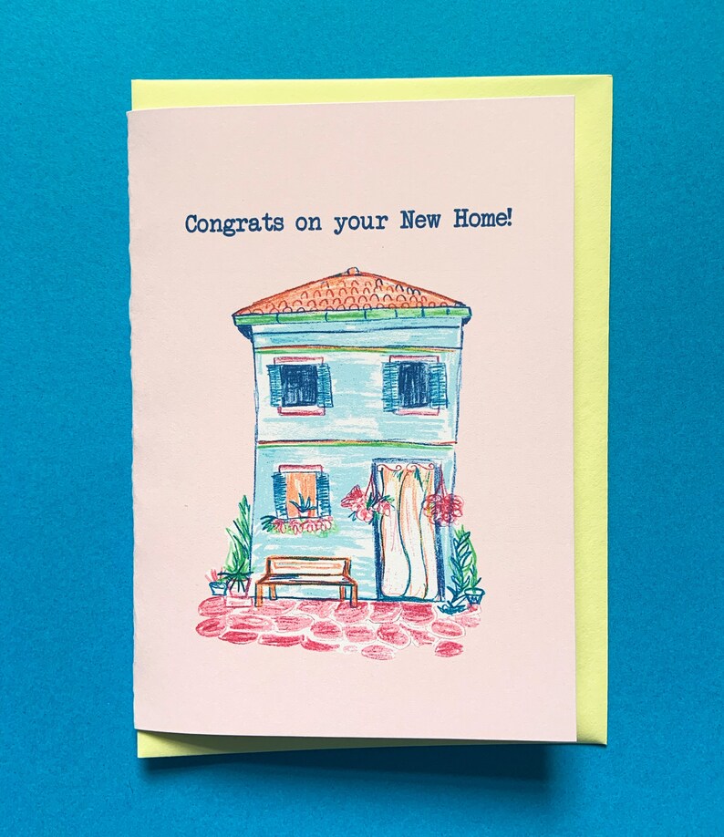 Congrats on Your New Home, Greetings Card - Etsy