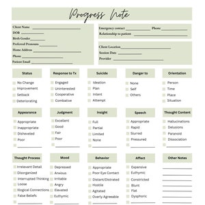 Counseling/behavioral Health Progress Note - Etsy