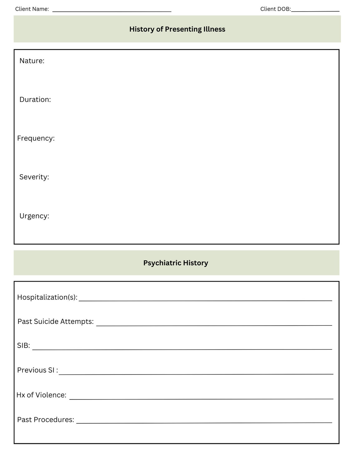 Counseling/behavioral Health Progress Note Template - Etsy