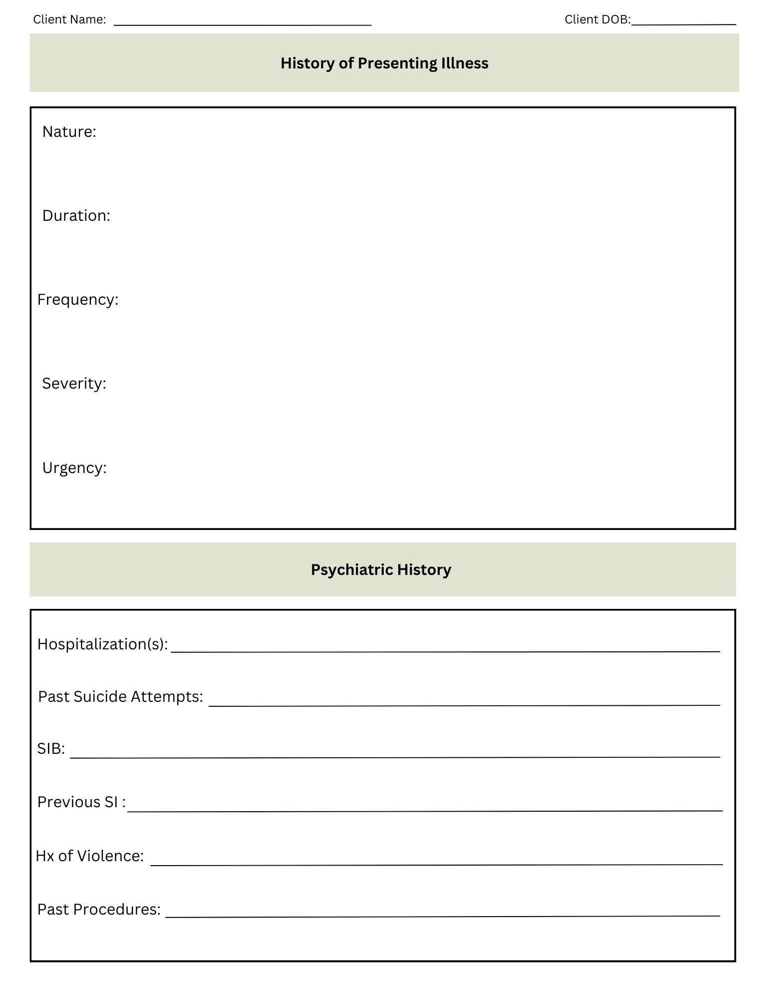 Counseling/behavioral Health Progress Note Template - Etsy