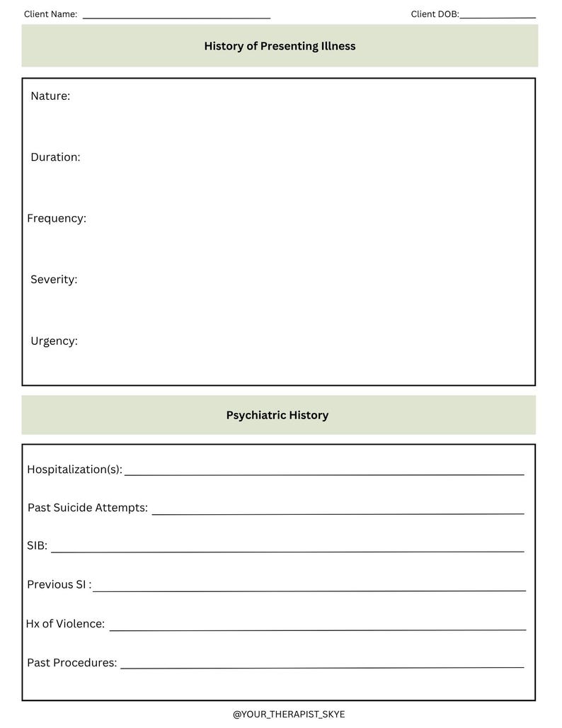 Counseling/behavioral Health Progress Note Template - Etsy