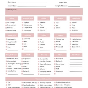 Progress Note Template Bundle - Etsy