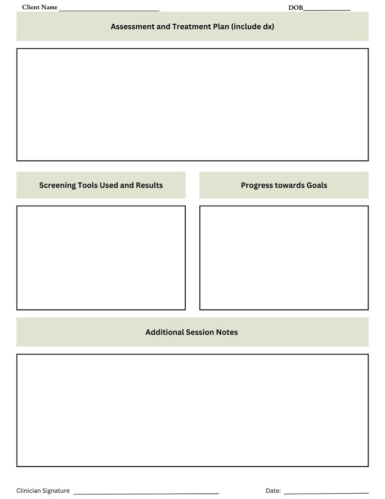 Counseling/behavioral Health Progress Note - Etsy