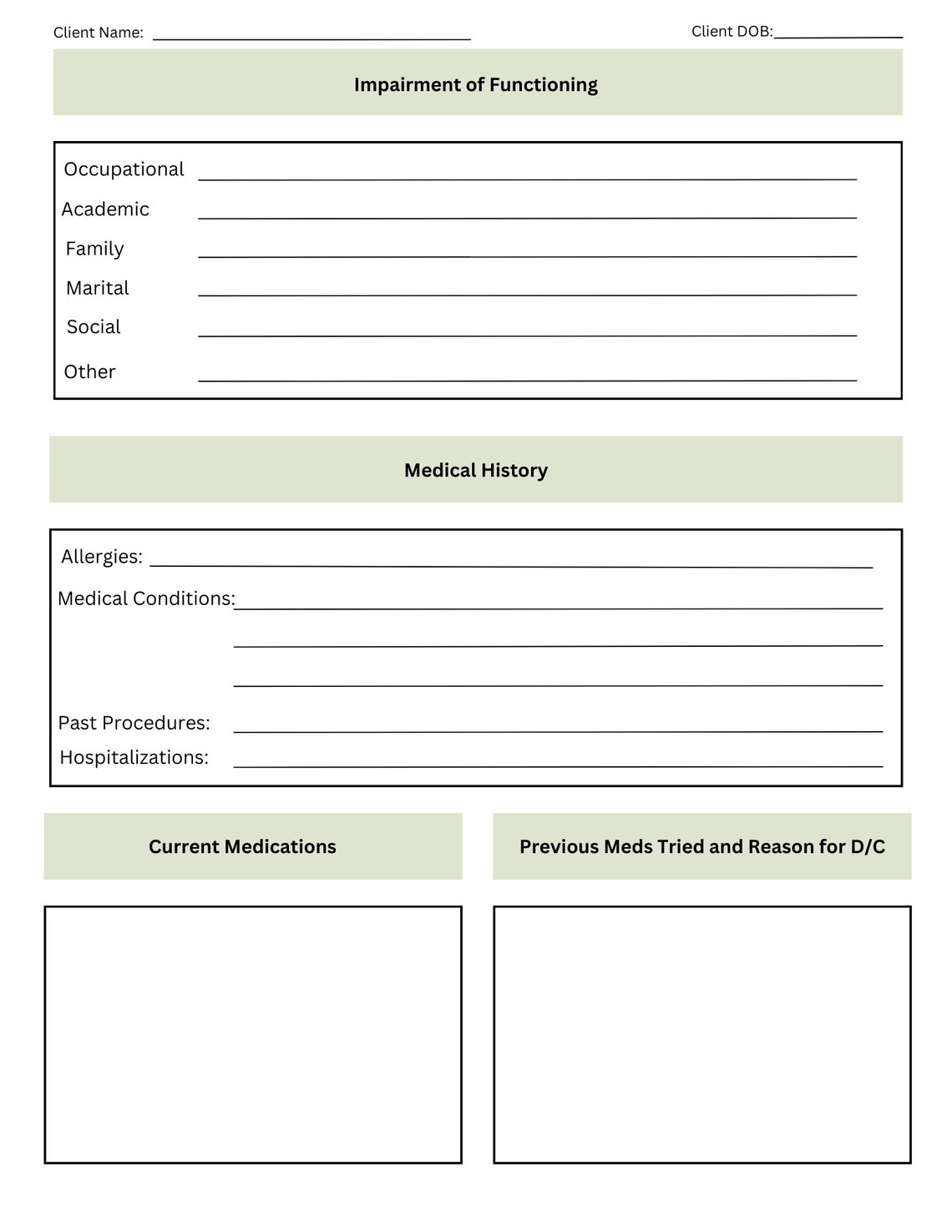 Counseling/behavioral Health Progress Note Template - Etsy
