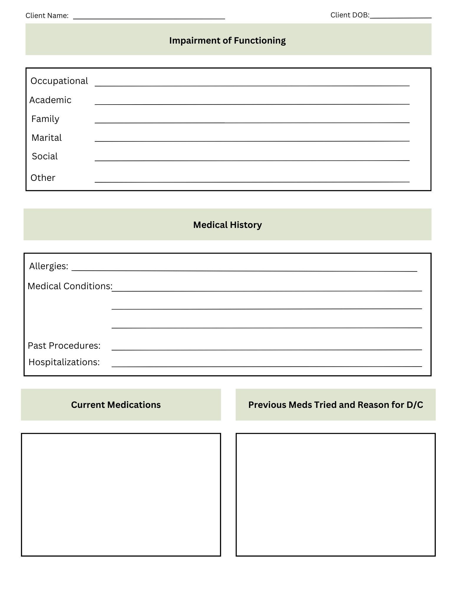 Counseling/behavioral Health Progress Note Template - Etsy