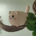 Small Cream Cat Loaf Plushie Crochet Handmade Soft Amigurumi Toy Unique ...