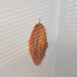 Handmade Raffia Wall Decor, 3 Pieces, Leaf Raffia Wall Decor, Bohemian ...