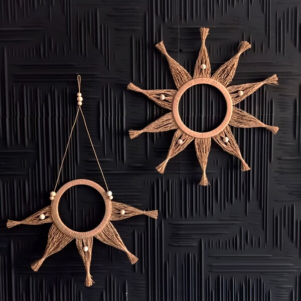 Raffia Wall Decor - Etsy