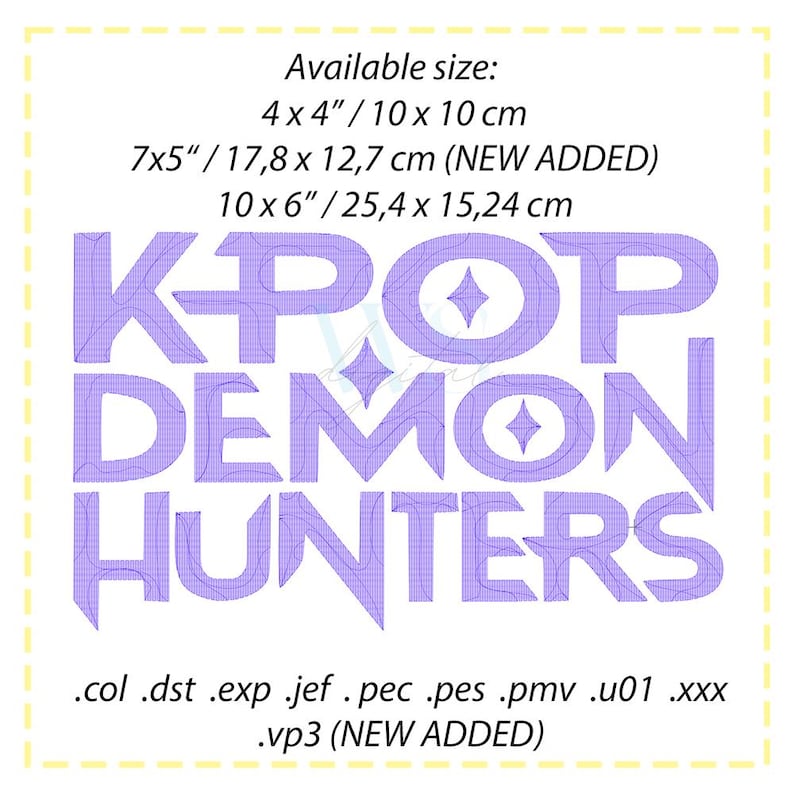 Kpop Demon Hunters Embroidery Hoop Set - K-pop Fans Gift (digital ...
