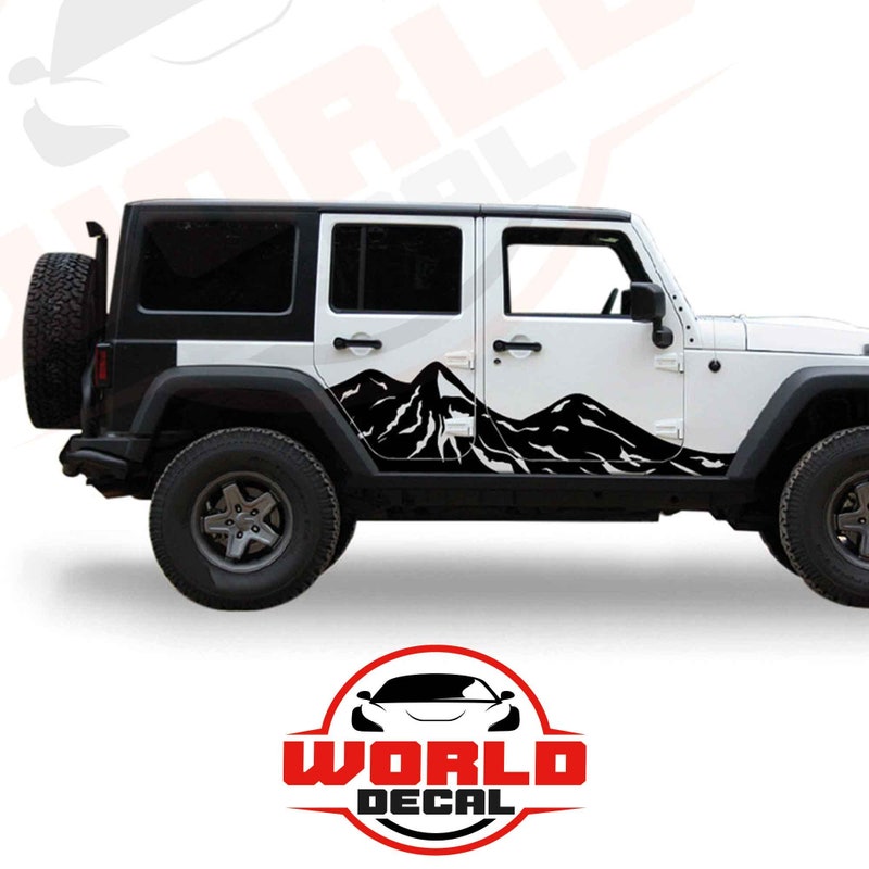 Jeep Mountain Decal - Etsy