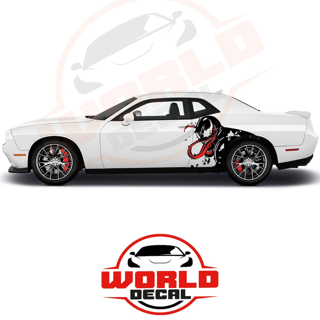 Calcomanía lateral de Venom Calcomanía de envoltura de veneno Mustang ...